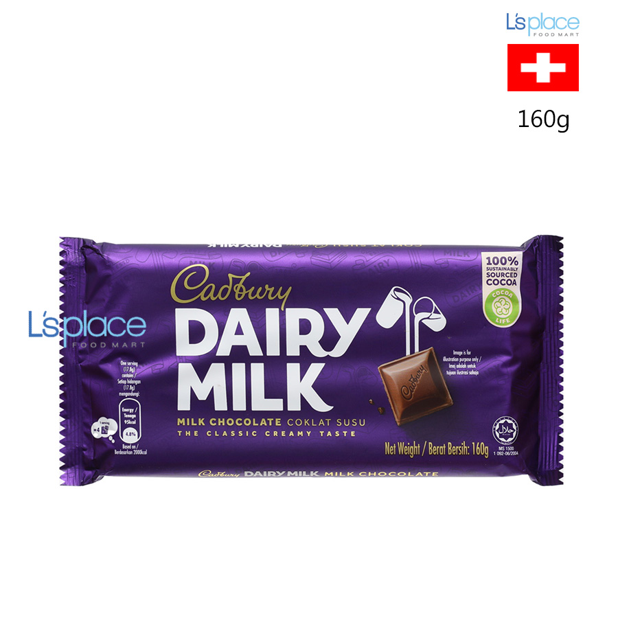 Cadbury Thanh socola sữa Daily milk – L's Place Foodmart