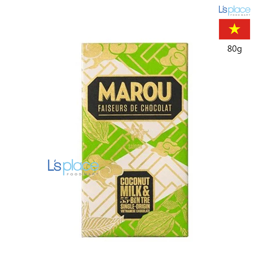 Marou Socola sữa dừa Bến Tre 55% – L's Place Foodmart