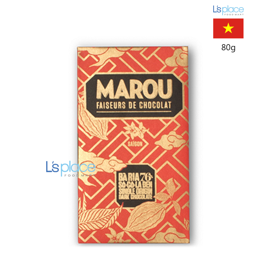 Marou Socola đen Bà Rịa 76% – L's Place Foodmart