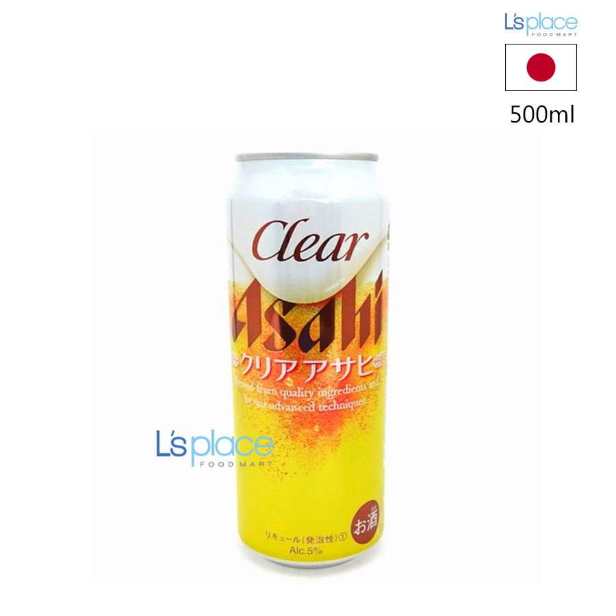 Asahi Bia lon Clear – L's Place Foodmart