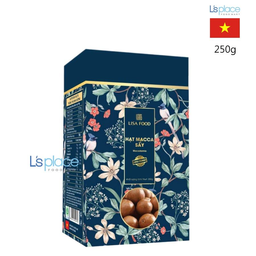 Lisa Food Hạt Macca sấy hộp giấy – L's Place Foodmart