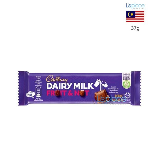 Cadbury Dairy Milk Thanh Socola với trái cây và hạt khô – L's Place ...