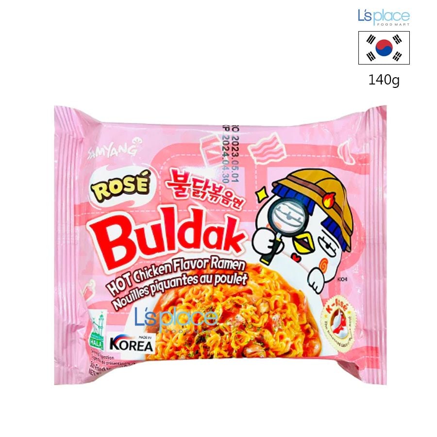 Samyang mì ramen Buldak Rose vị gà cay – L's Place Foodmart