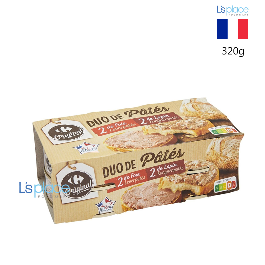 Carrefour Original Pate gan ngỗng & thỏ Duo de Pates – L's Place Foodmart