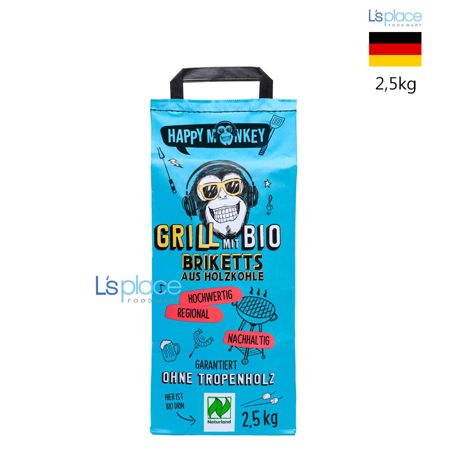 Happy Monkey Than nướng hữu cơ Grill mit Bio Briketts – L's Place Foodmart