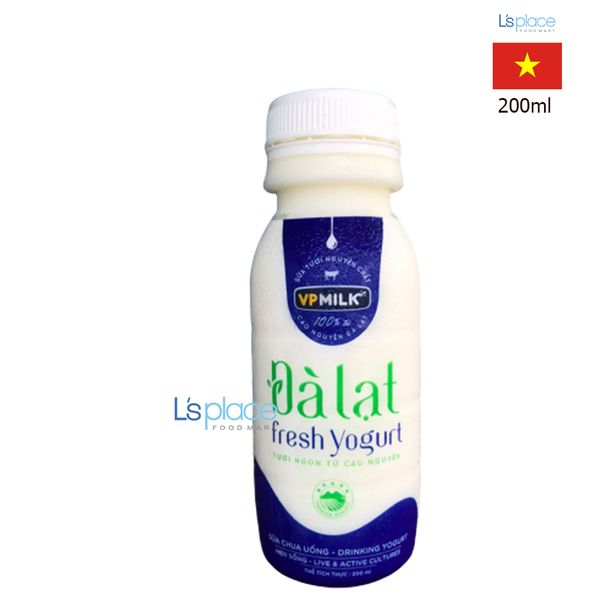 VPMilk Sữa chua uống Đà Lạt fresh chai 200 – L's Place Foodmart