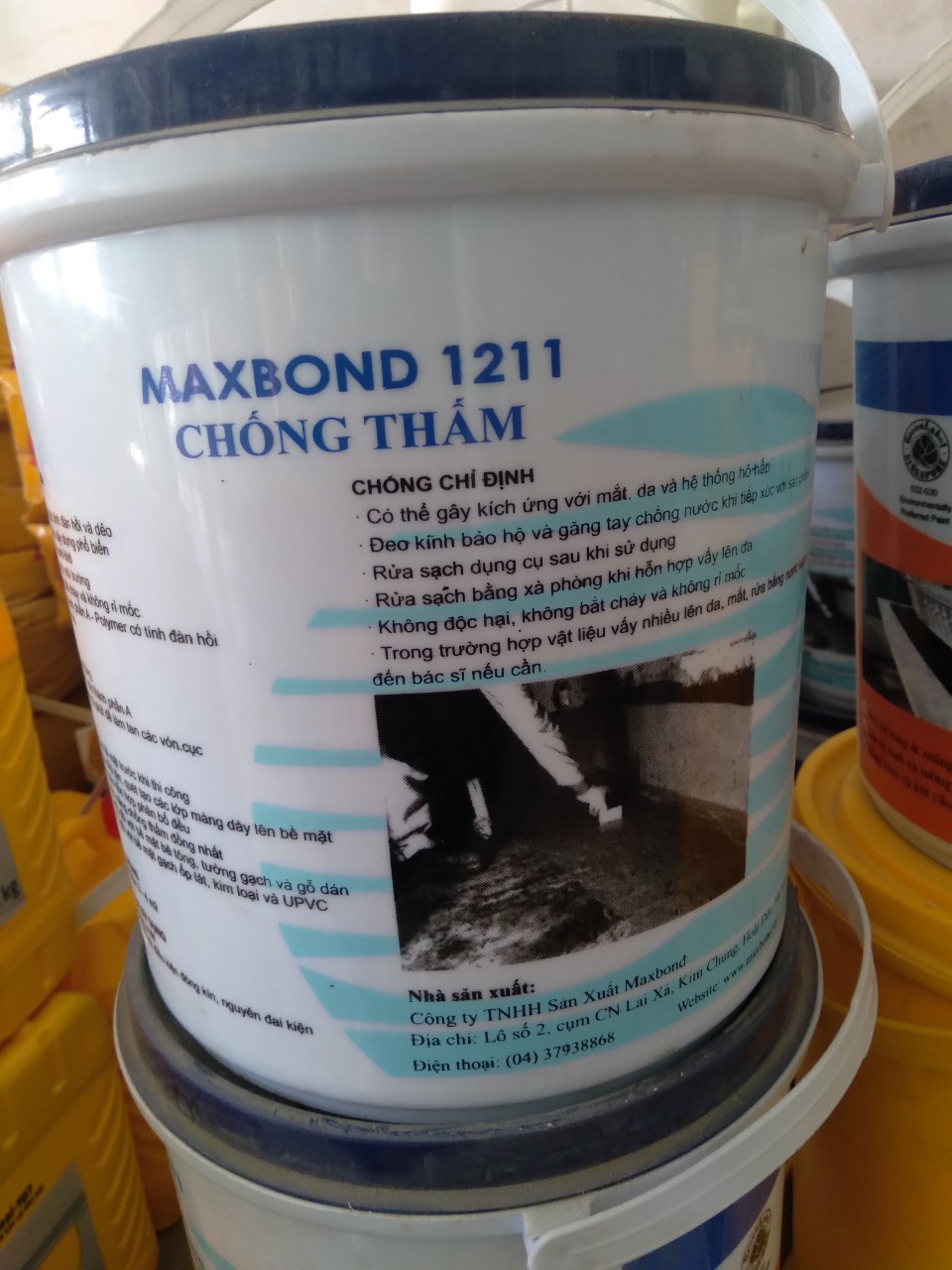 MAXBOND 1211 | CHẤT CHỐNG THẤM GỐC XI MĂNG 2 THÀNH PHẦN – Chống thấm