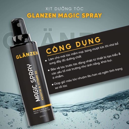 Xịt dưỡng tóc GLANZEN MAGIC SPRAY - 200ml – YourHair