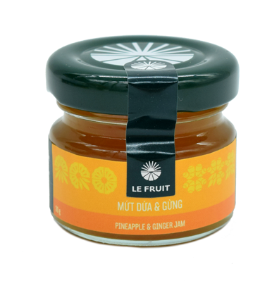 Mứt dứa & gừng - hũ 225gr - Le FruitMứt dứa & gừng - hũ 225gr - Le ...