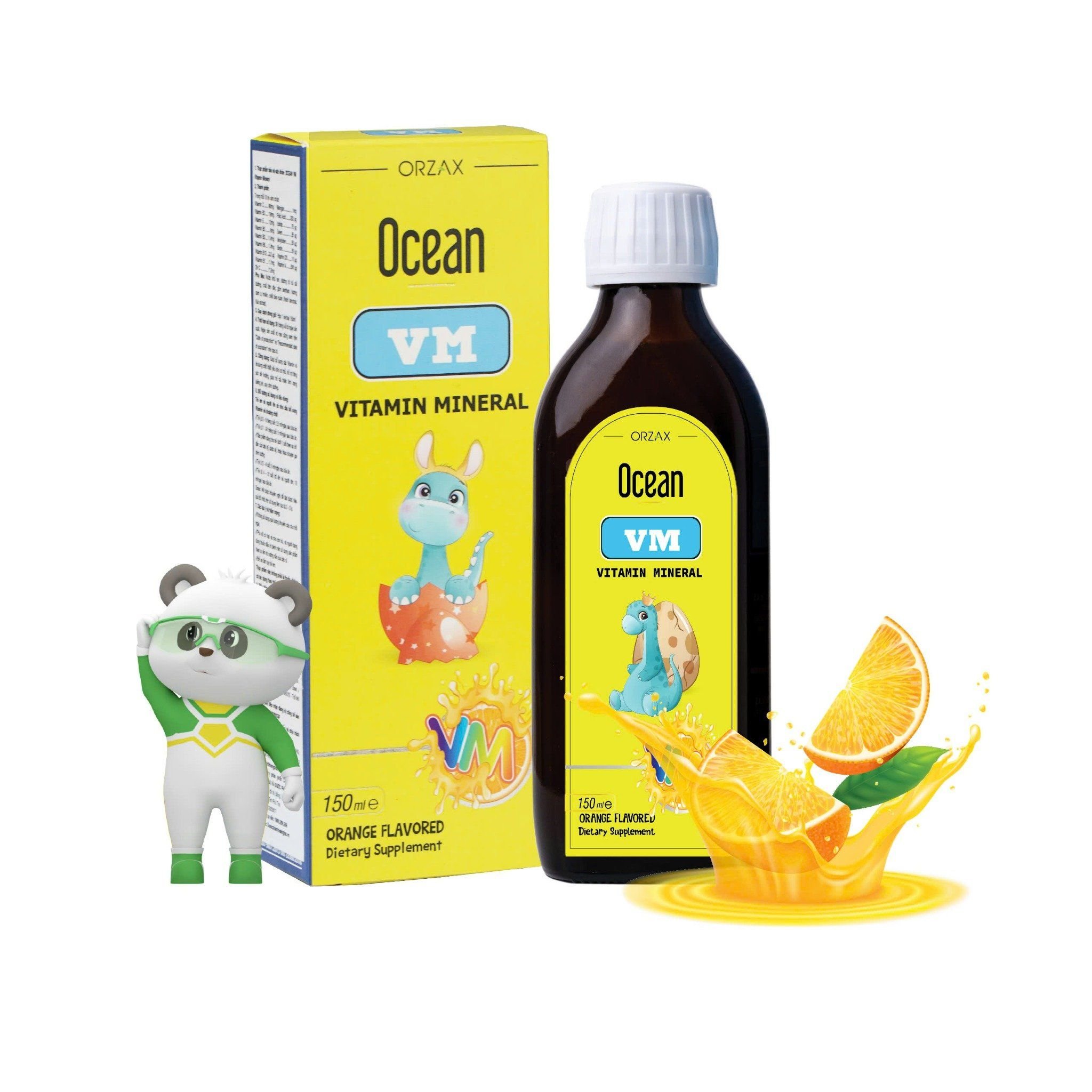 Ocean VM (Lọ 150ml) - MultiVitamin và Khoáng Chất cho Trẻ