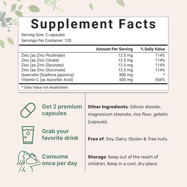 Micro Ingredients Quercetin with Vitamin C – SUPVN