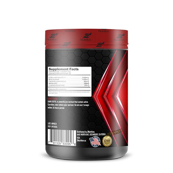 Pre Workout Dark Devil Z Nutrition Bứt Phá Giới Hạn – SUPVN