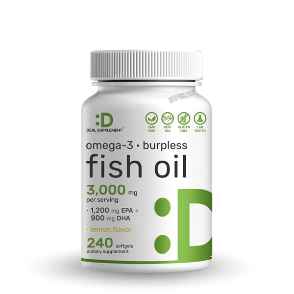 Deal Supplement Omega 3 Fish Oil 3000mg – SUPVN
