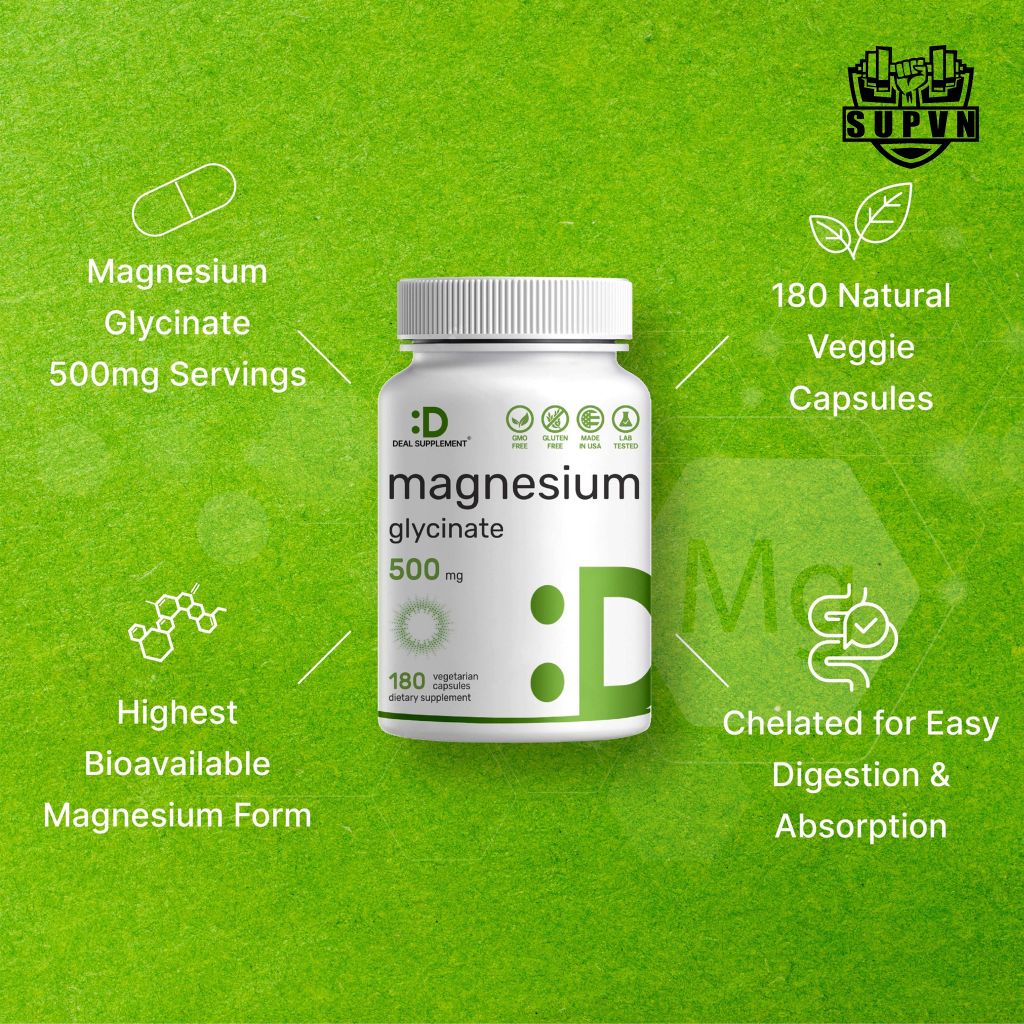 Deal Supplement Magnesium Glycinate 500mg Veggie – SUPVN