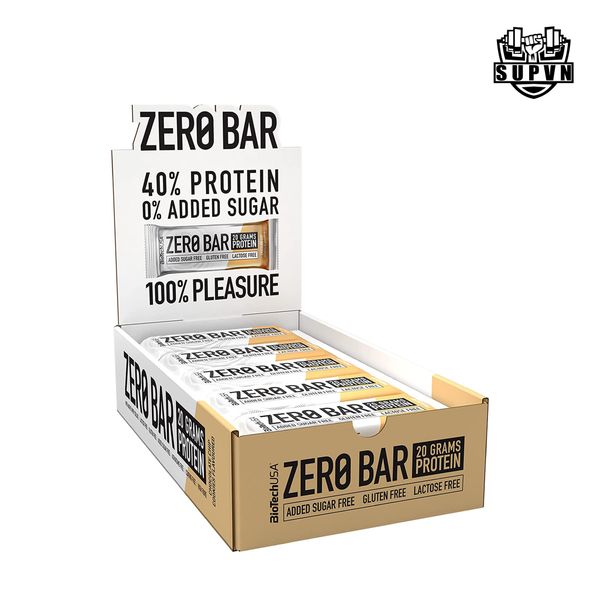BioTech USA Zero Bar, 20 Bars (50g/bar) – SUPVN