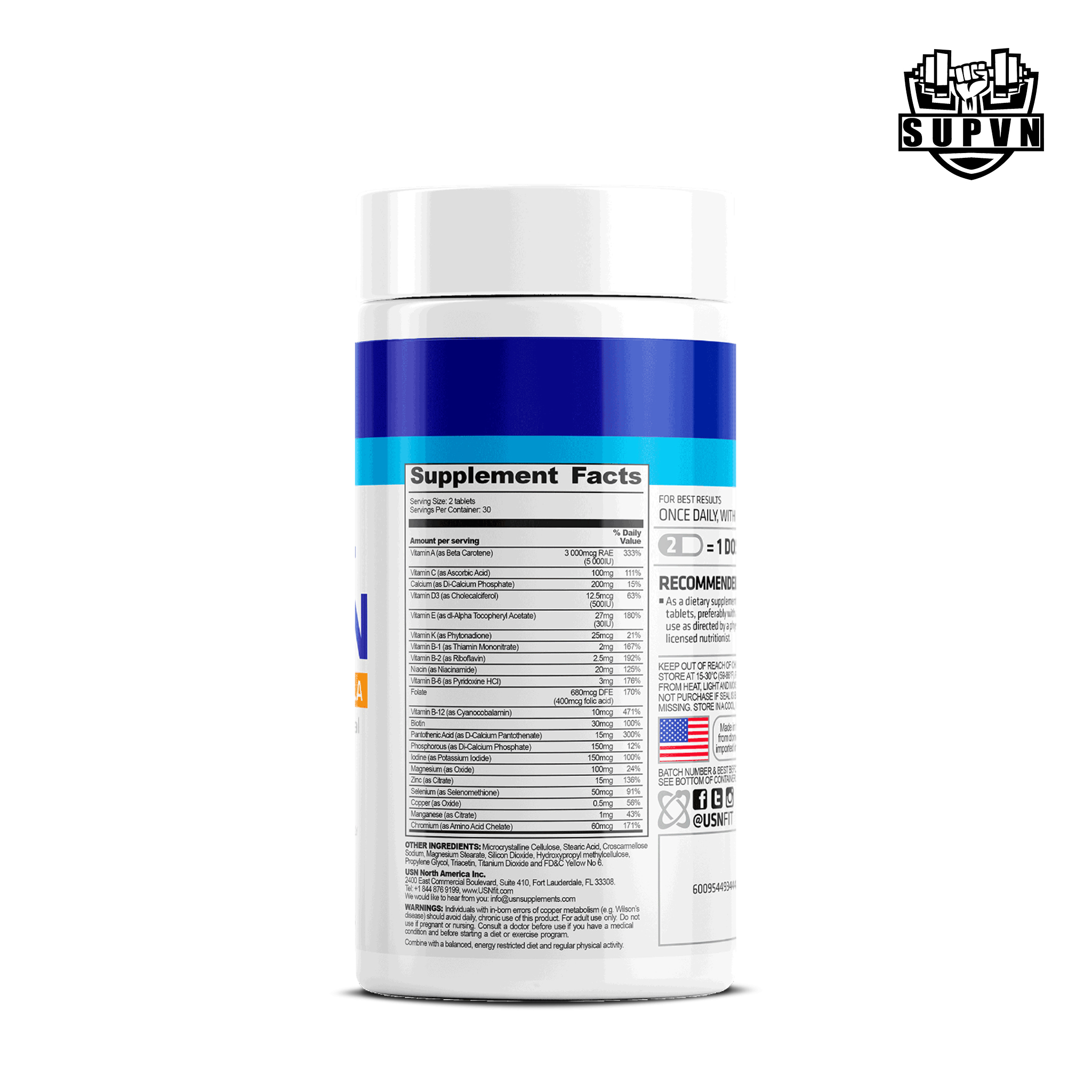 USN Multivitamin 60 Viên | Bổ Sung Vi Chất – SUPVN