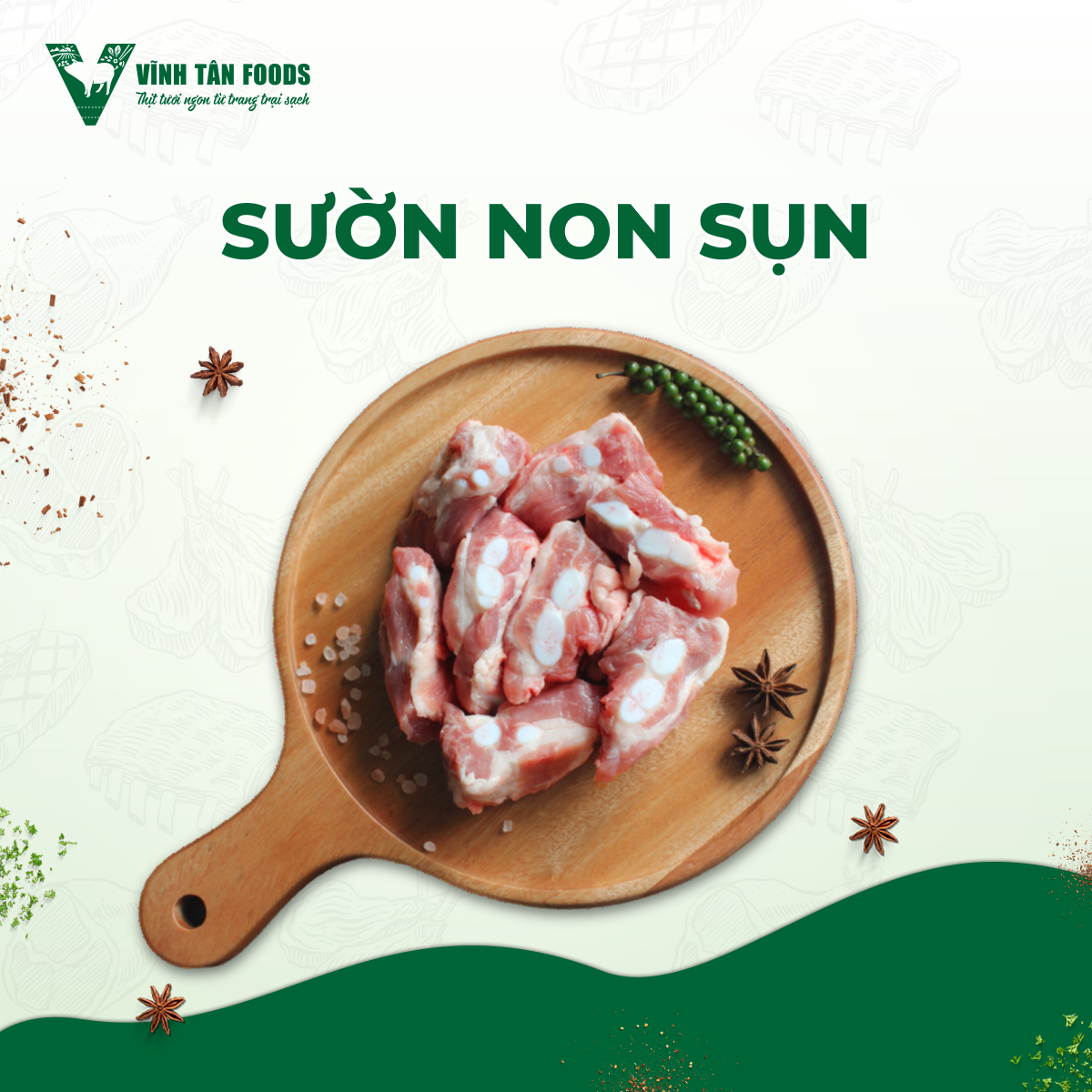 Sườn non sụn – Vĩnh Tân Foods
