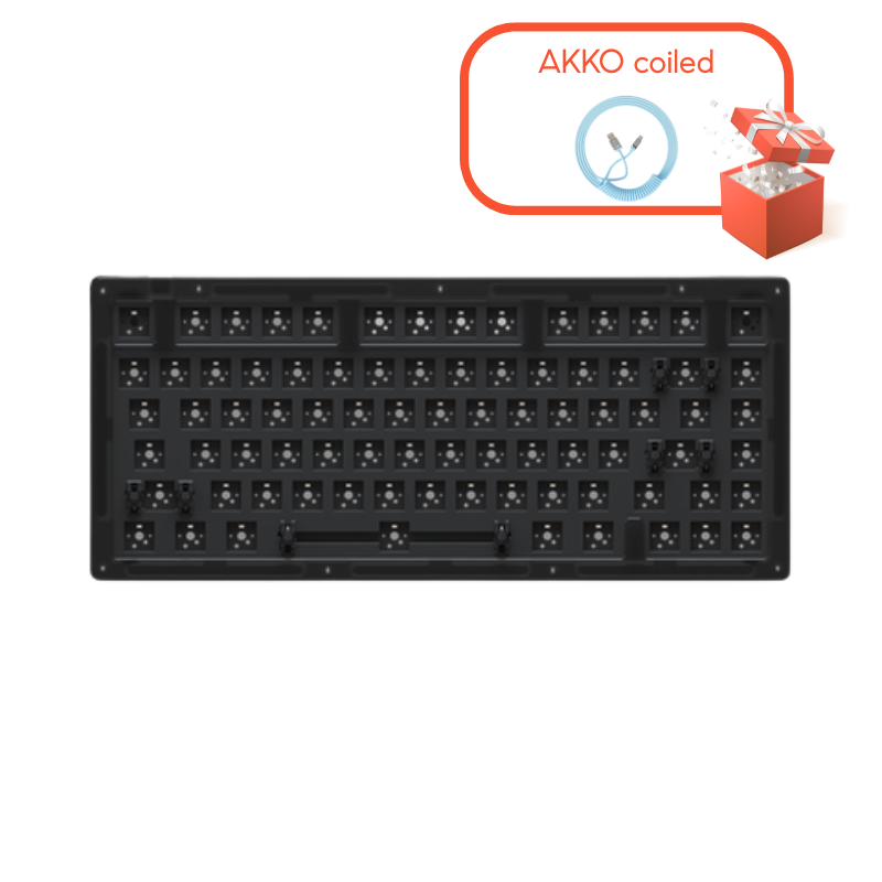 Kit bàn phím AKKO ACR75 Acrylic 81 (Hotswap, RGB, Foam tiêu âm, Gasket ...