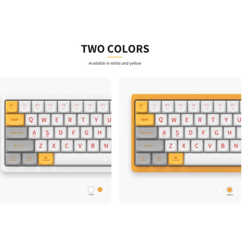 Bàn phím Cidoo cơ vỏ nhôm ABM641 Dual mode – TMINSVN