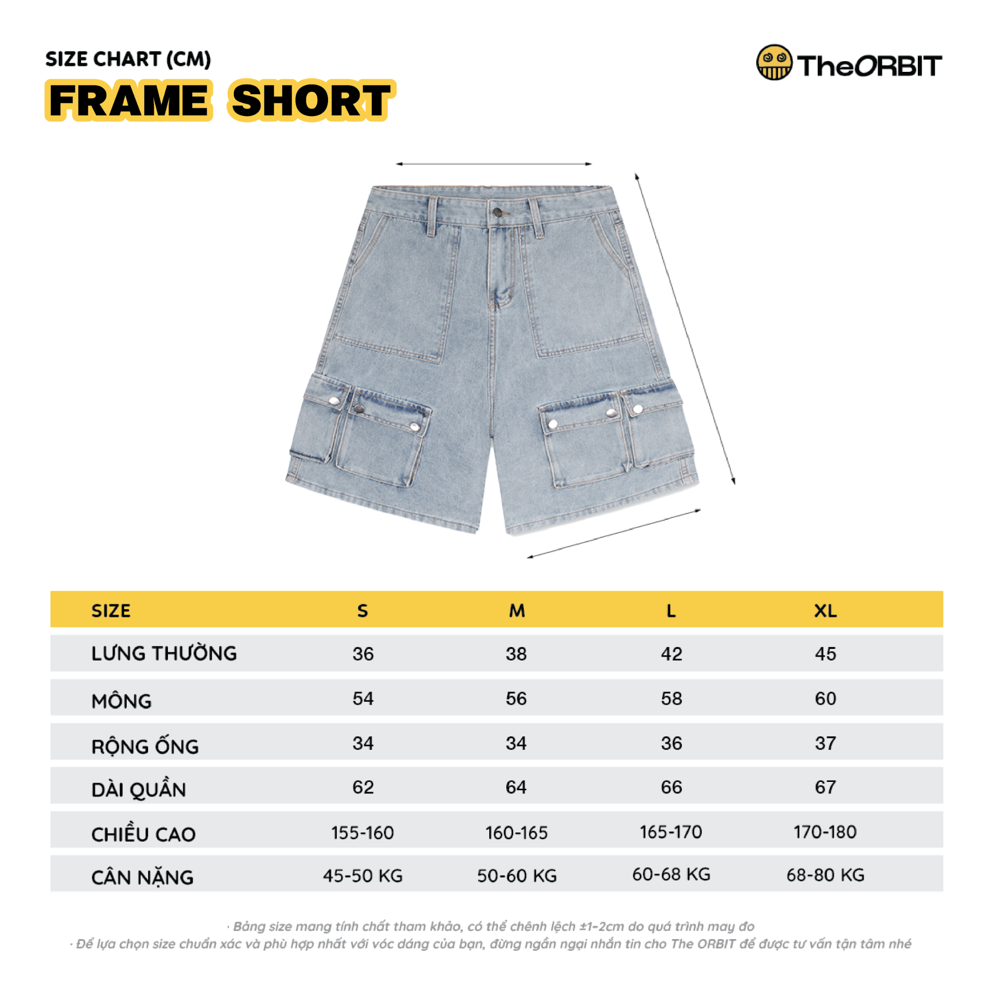 ORBIT FRAME DENIM SHORT – The ORBIT