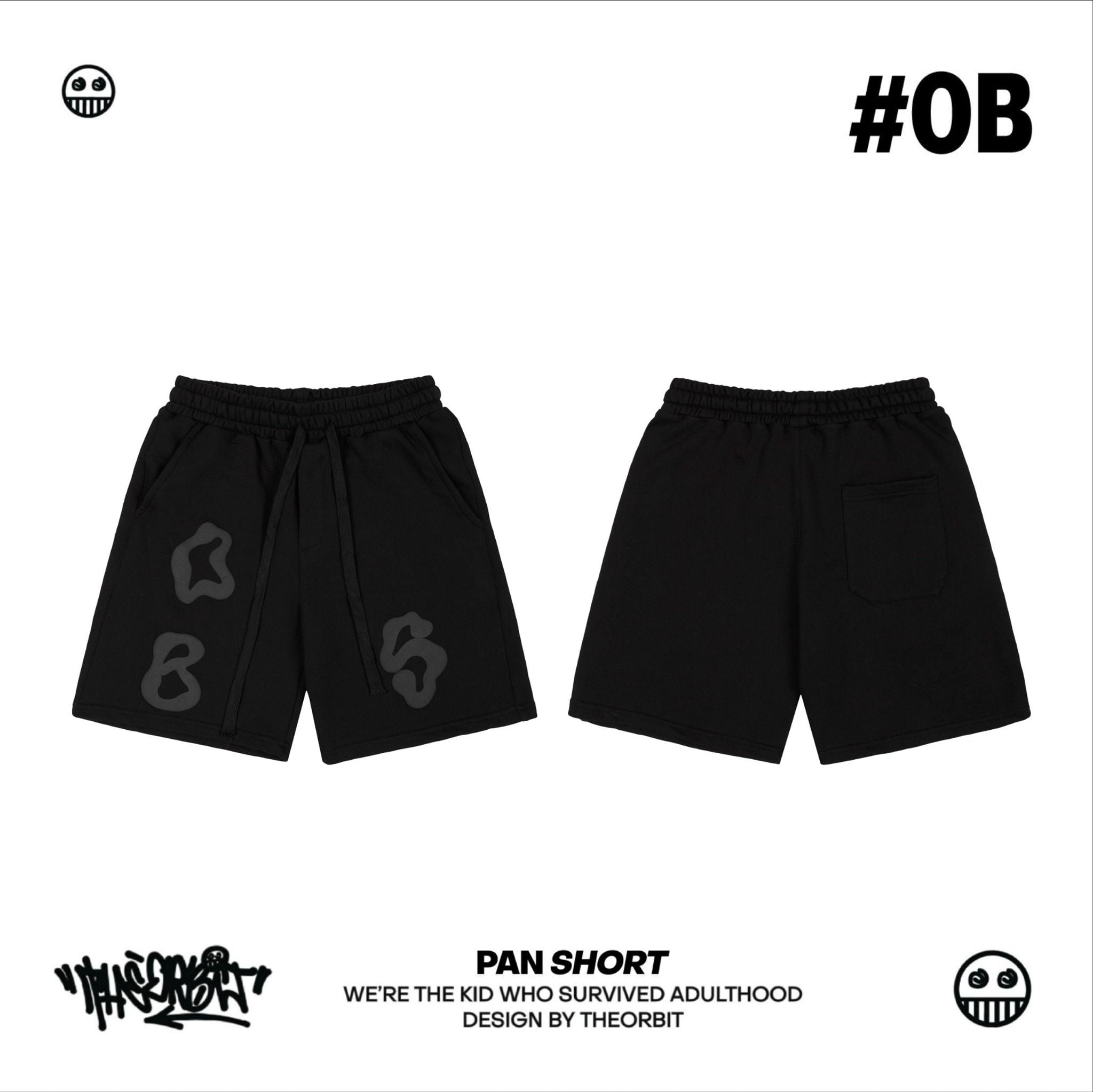 Quần short nam nữ The ORBIT - PAN SHORT - Local Brand Chính Hãng