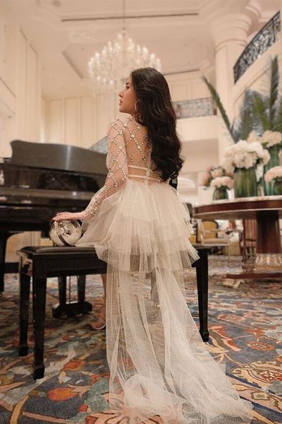 Đầm Voan Đính Hạt AMBER DESIGN – Minde