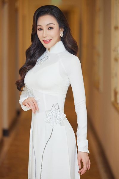 Áo Dài Họa Tiết Hoa Sen ÁO DÀI SONG TOÀN – Minde