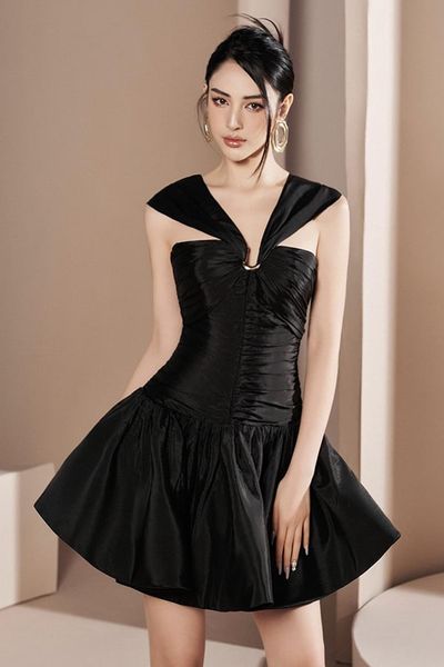 Đầm Ngắn Vai Kiểu Dáng Xòe DZUNG BIEZ – Minde