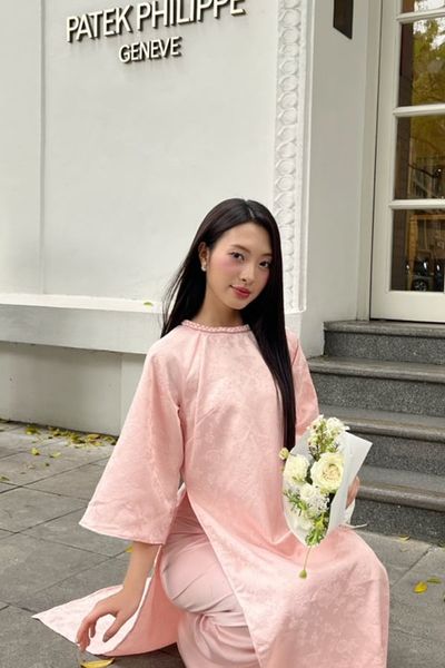 Áo Dài Cách Tân Tuyết Mai Hồng HIIN.DESIGN – Minde