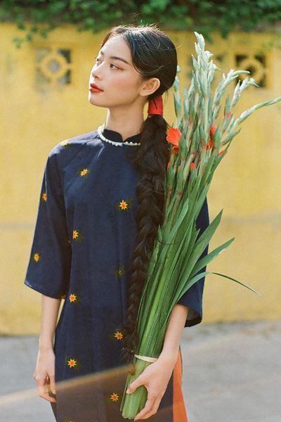 Áo Dài Cách Tân Les Fleurs KUCHI MACHIC – Minde