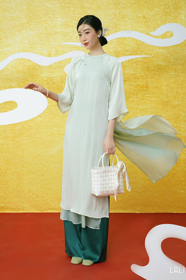 Áo Dài Cách Tân Thắt Nút LALIN – Minde