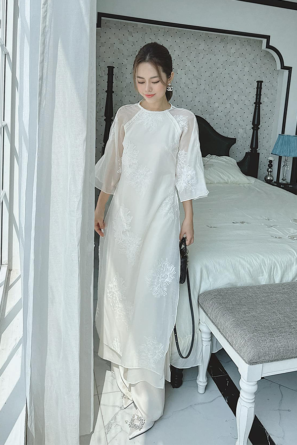 Áo Dài Cách Tân Tay Dài LINN DESIGN – Minde