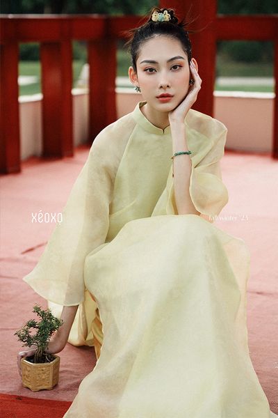 Áo Dài Cách Tân Kim Điều XÉO XỌ – Minde