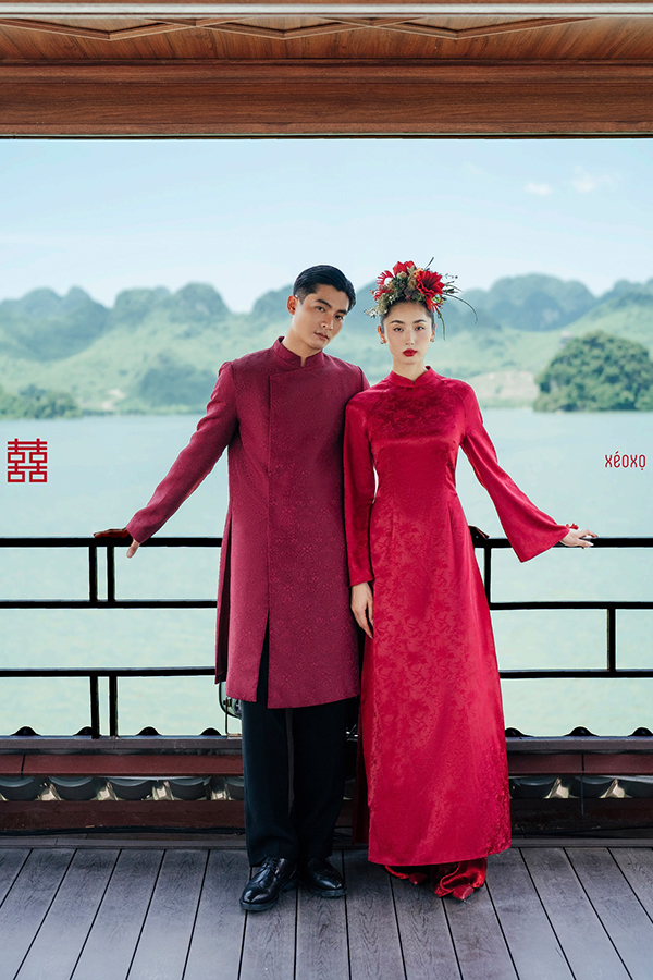 Áo Dài Lụa Cách Tân Châu Cúc XÉO XỌ – Minde