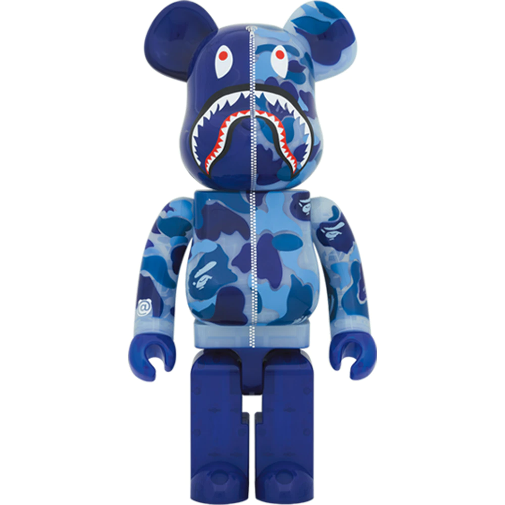 Mô Hình Bearbrick Bape Clear Abc Camo Shark 2020 Clear Blue – LUXITY