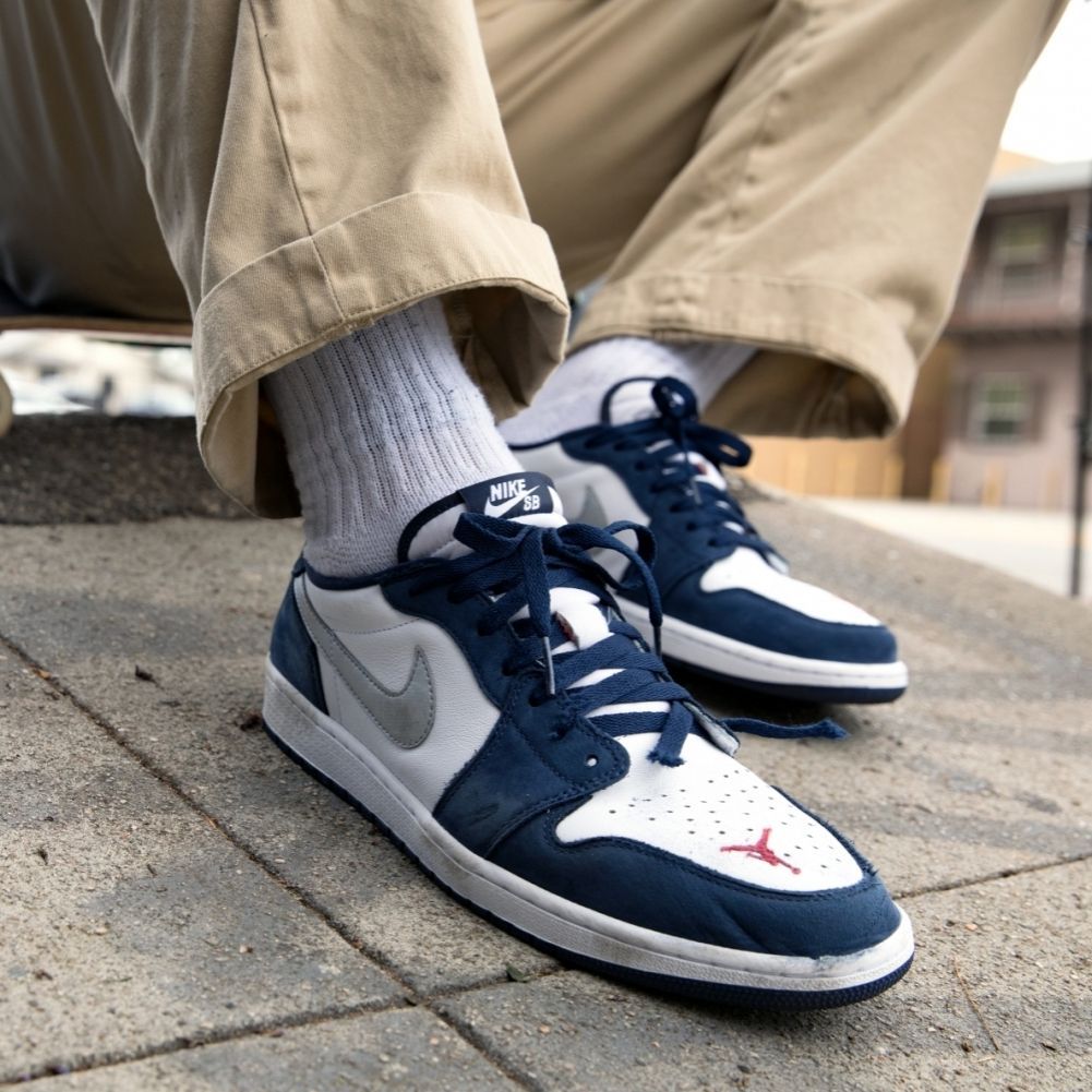Giày Nam Nike Eric Koston X Air Jordan 1 Low Sb Midnight Navy Cj7891