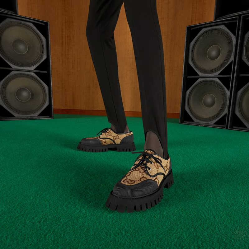 Giày Nam Gucci Lace-up Shoe 'Camel Ebony' 699552-UKOF0-2590 – LUXITY