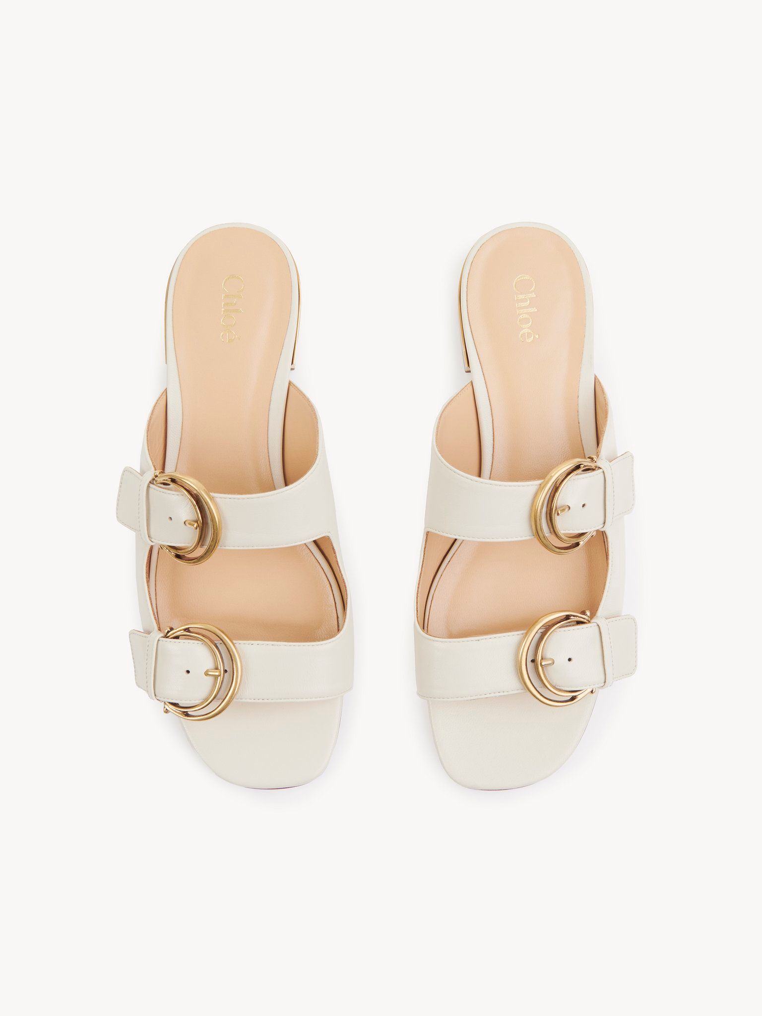 Dép Nữ Chloe Alizè Slide 'Eggshell' CHC24A03BMC122 – LUXITY