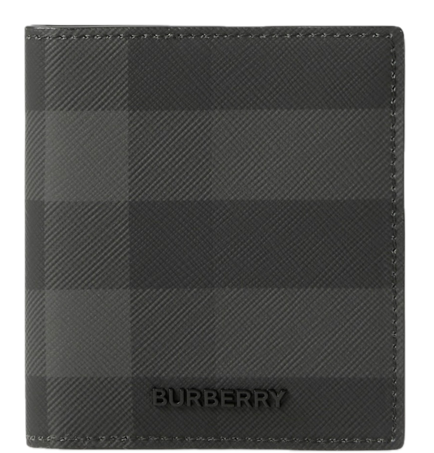 Ví Nam Burberry Check Folding Card Case 'Charcoal' 80732761 – LUXITY
