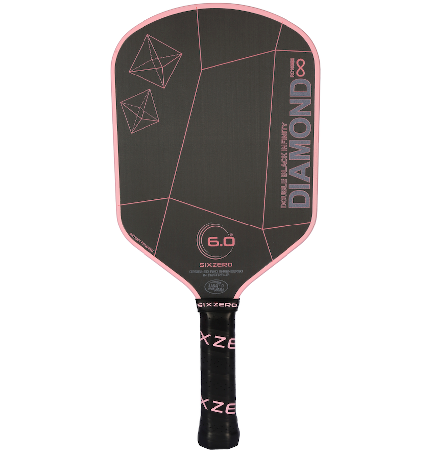 Vợt Pickleball Six Zero Double Black Diamond Control 'Pink' – LUXITY