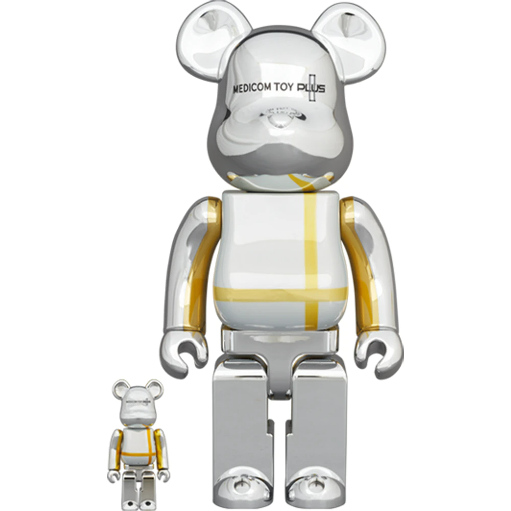 Mô Hình Bearbrick Medicom Toy Plus Silver Chrome Version – LUXITY