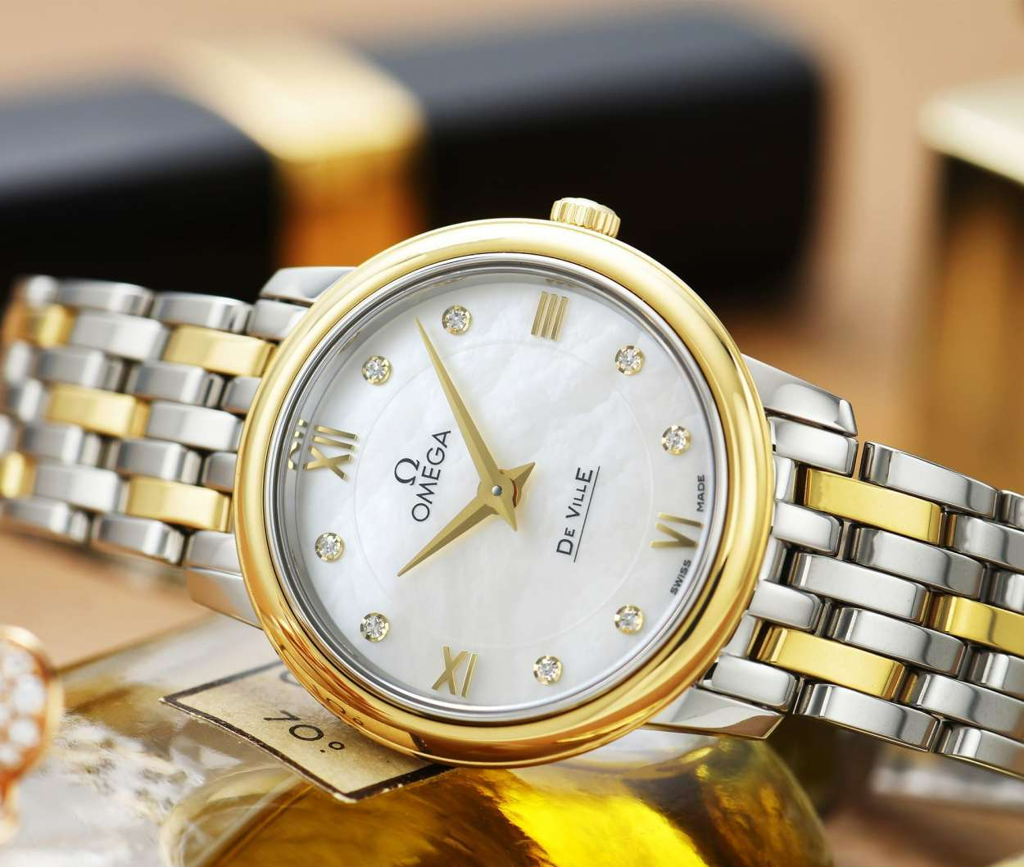 Đồng Hồ Nữ Omega De Ville Prestige Diamond Mother 424-20-27-60-55-001 – LUXITY