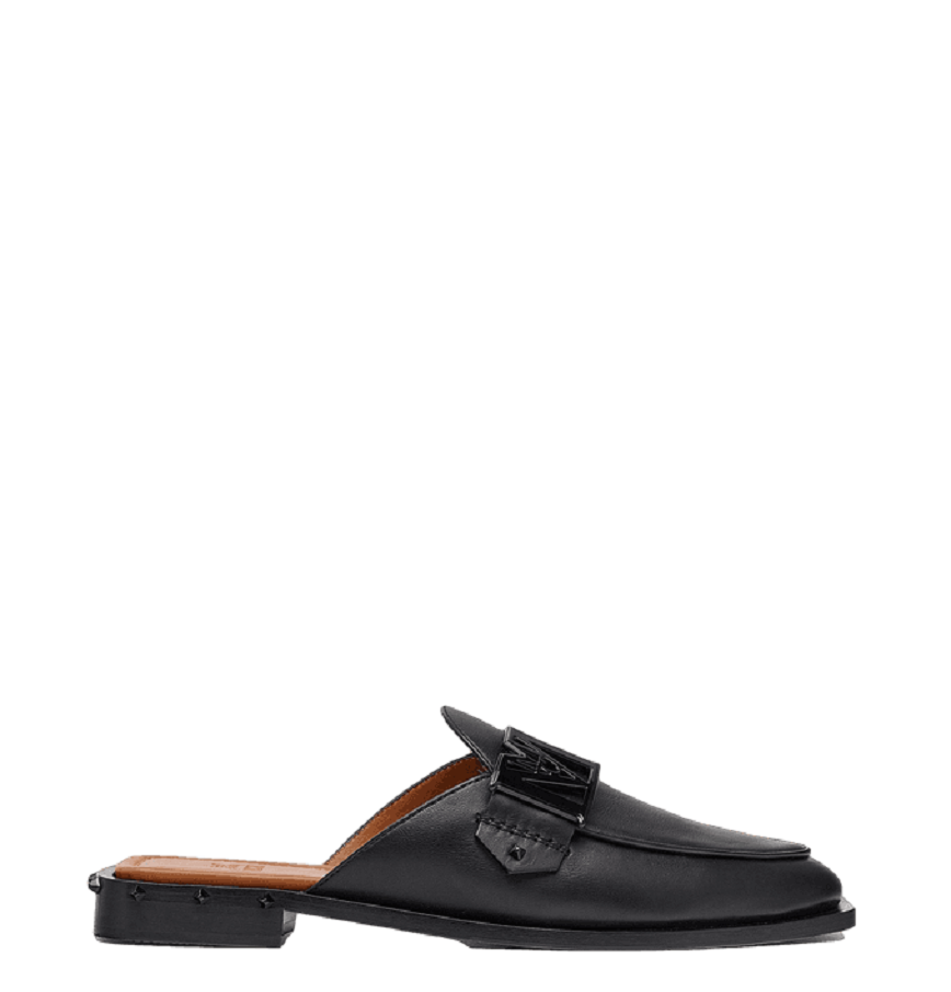 Giày Nữ MCM 39 IT Mena Mule Leather 'Black' MESBALM02BK039 – LUXITY