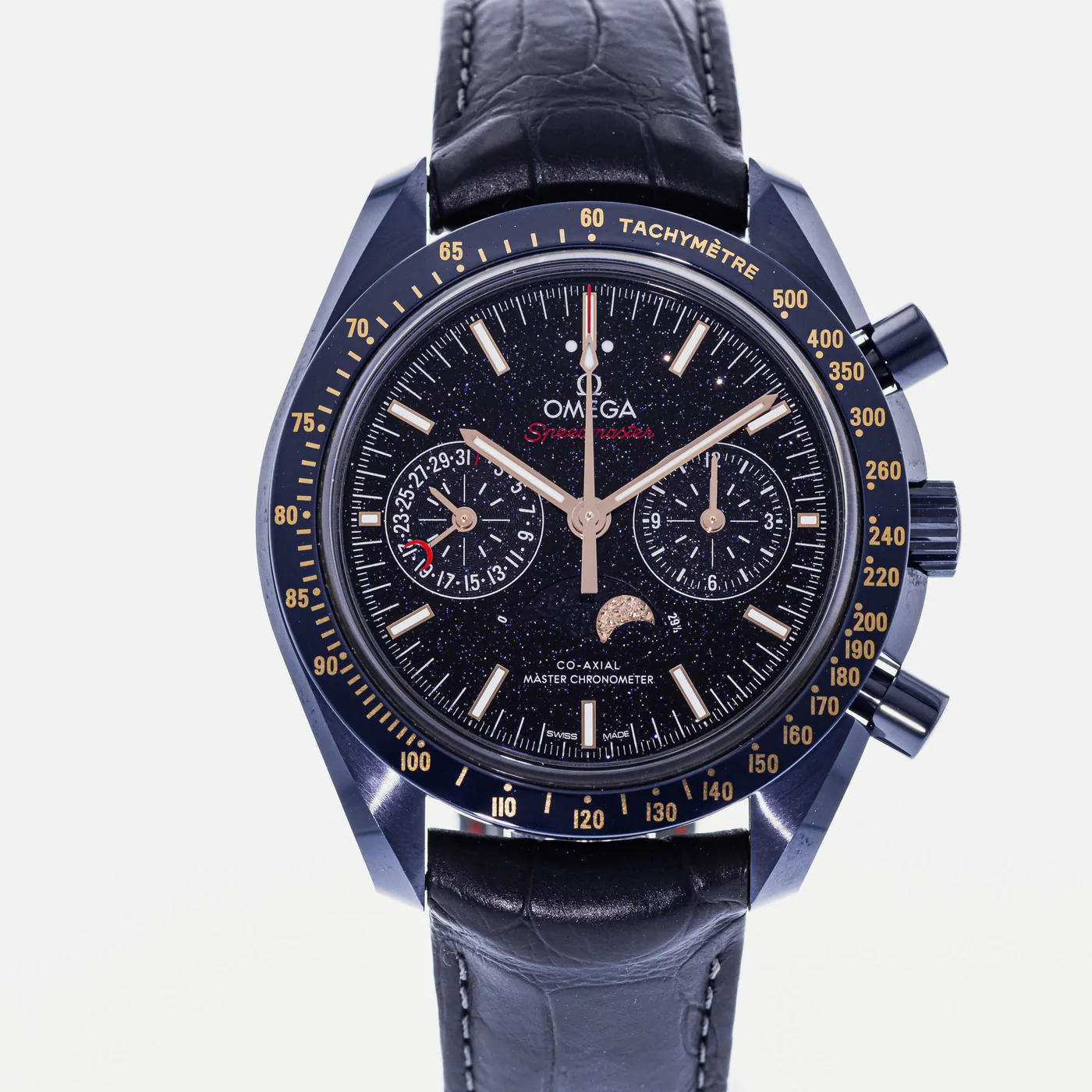 Đồng Hồ Nam Omega Speedmaster Automatic Chronograph 'Blue' Dial 304-93 ...