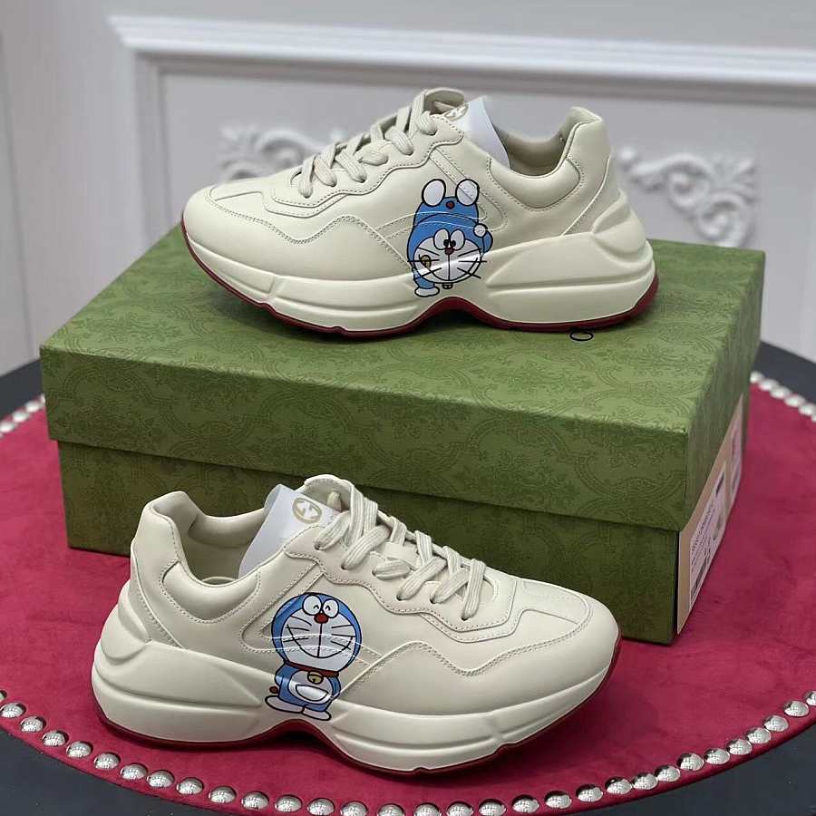 Giày Nam Gucci x Doraemon Rhyton 'Ivory' 655025-DRW00-9522 – LUXITY