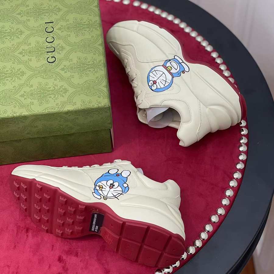 Giày Nam Gucci x Doraemon Rhyton 'Ivory' 655025-DRW00-9522 – LUXITY