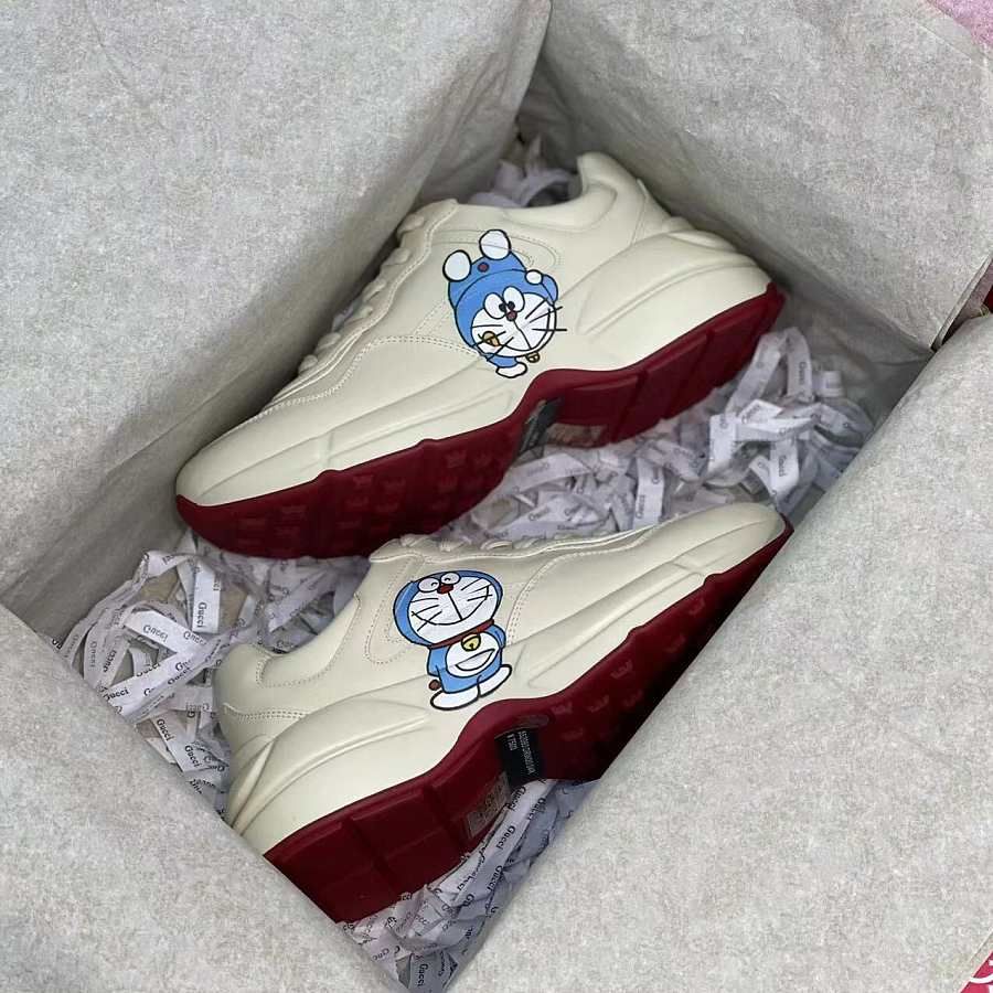 Giày Nam Gucci x Doraemon Rhyton 'Ivory' 655025-DRW00-9522 – LUXITY