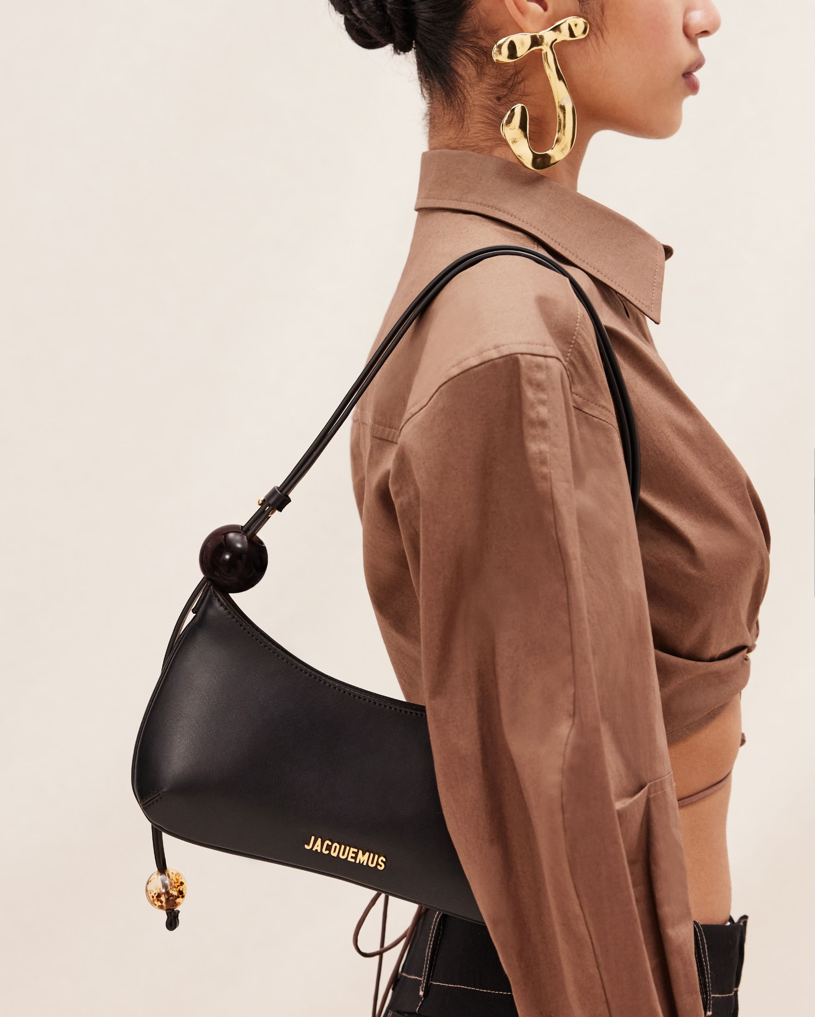 Túi Nữ Jacquemus Le Bisou Perle Leather 'Black' 231BA057-3000-990 – LUXITY