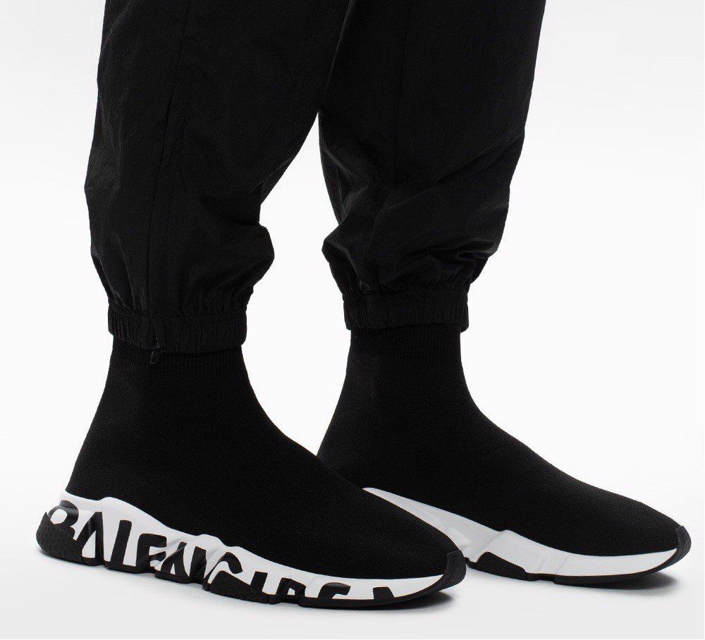 Giày Balenciaga Speed Trainer 'Graffiti Black White' 605972-W05GE-1015 ...