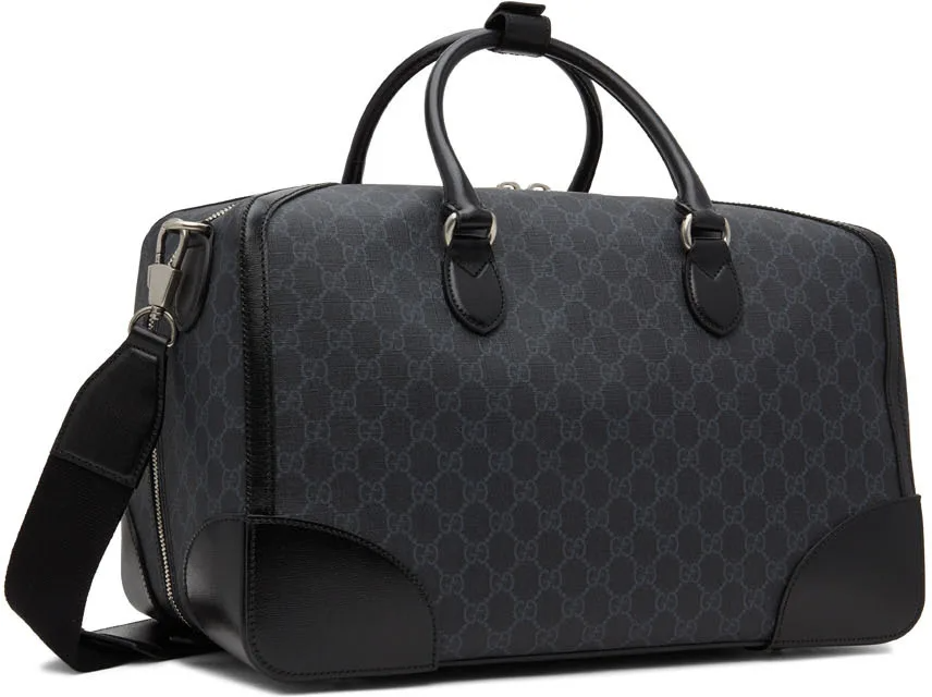 Vali Gucci GG Duffle Bag Interlocking G 'Black' 725605-92THN-1000 – LUXITY
